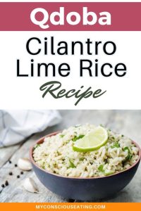Qdoba Cilantro Lime Rice Recipe - Conscious Eating