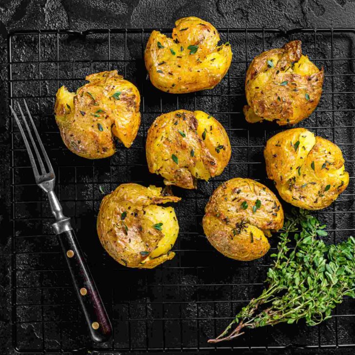 Fried Smashed Potatoes Recipe