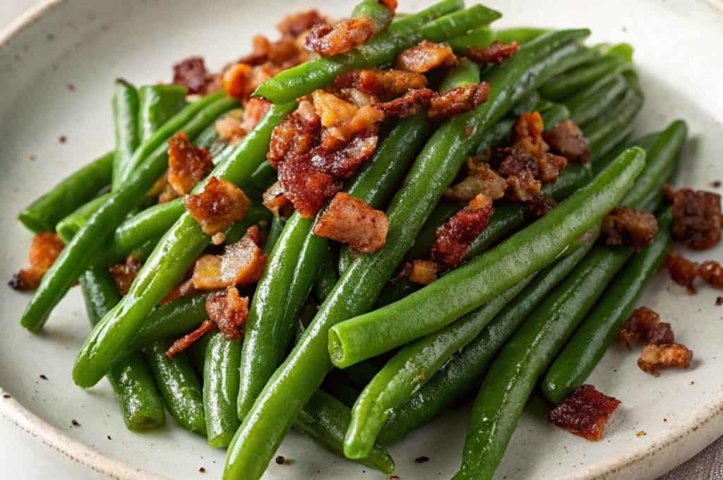Mission BBQ Green Beans and Bacon Recipe